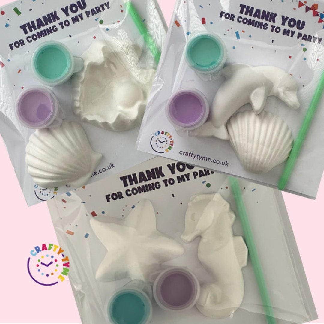 Under the Sea Party Bags | Paint Your Own Seahorses and Shells | Craft ...