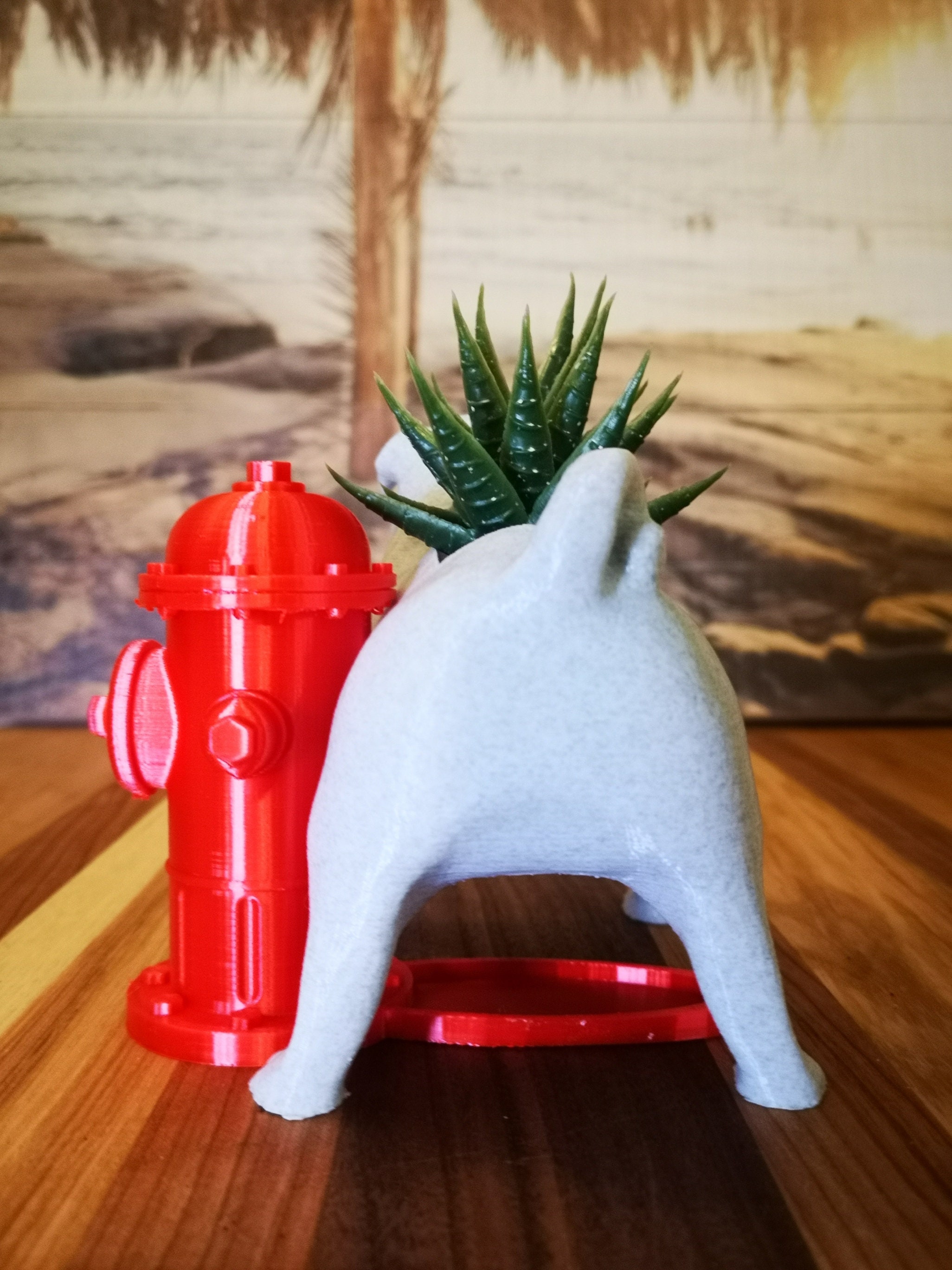 Gardener pug pug succulent cactus pug dog gift woman | Etsy