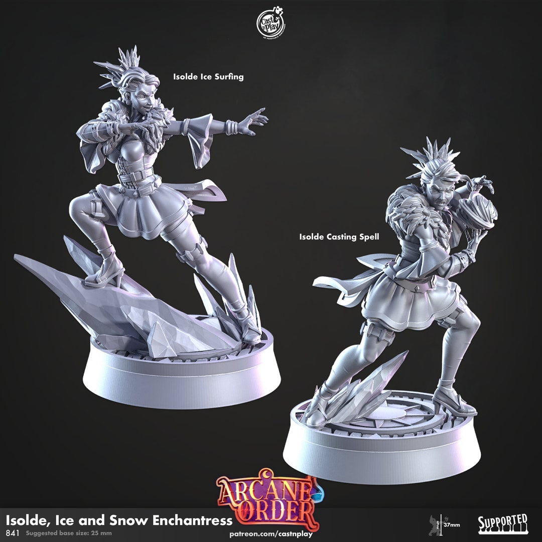 Isolde, the Ice and Snow Enchantress D&D Miniature Arcane Order NPC ...