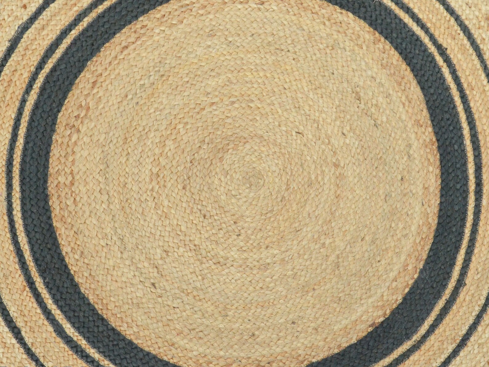 4x4, 5x5, 6x6, 9x9 Natural Jute Braided Rug, Jute Border Round Rug ...