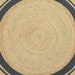 4x4, 5x5, 6x6, 9x9 Natural Jute Braided Rug, Jute Border Round Rug ...