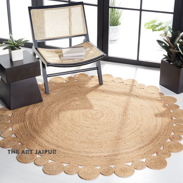 Round Boho Rug - Etsy