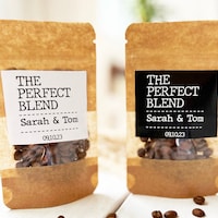 Personalized Coffee Favor Bags Grounds for Celebration Wedding Coffee ...