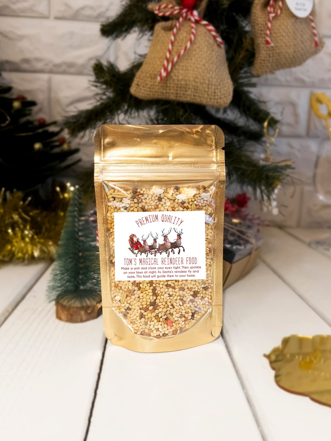 Reindeer Food, Personalized Magical Reindeer Food Bags, Christmas Eve ...