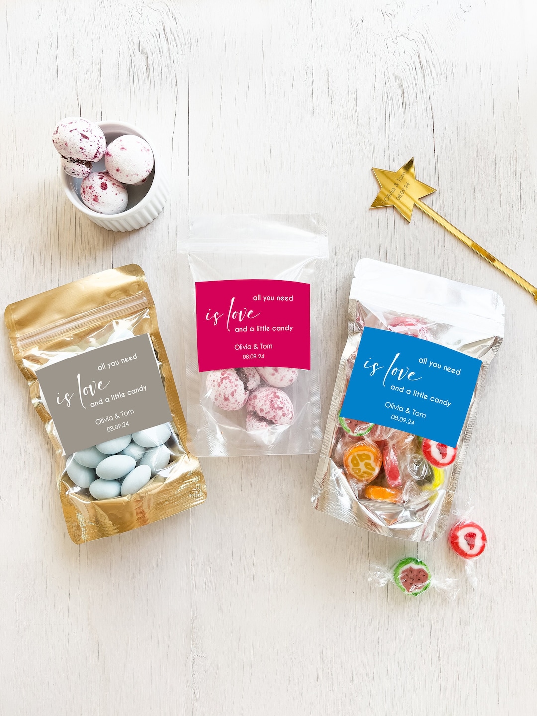 Personalized Candy Bags - All You Need is Love and a Little Candy ...
