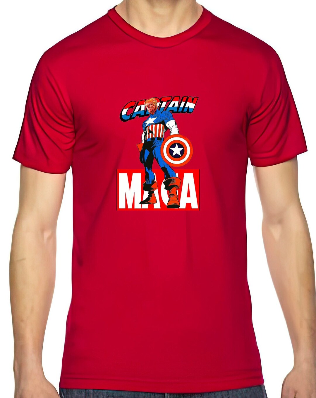 Captain MAGA Shirt: Trump Supporter Souvenir Tee - Etsy