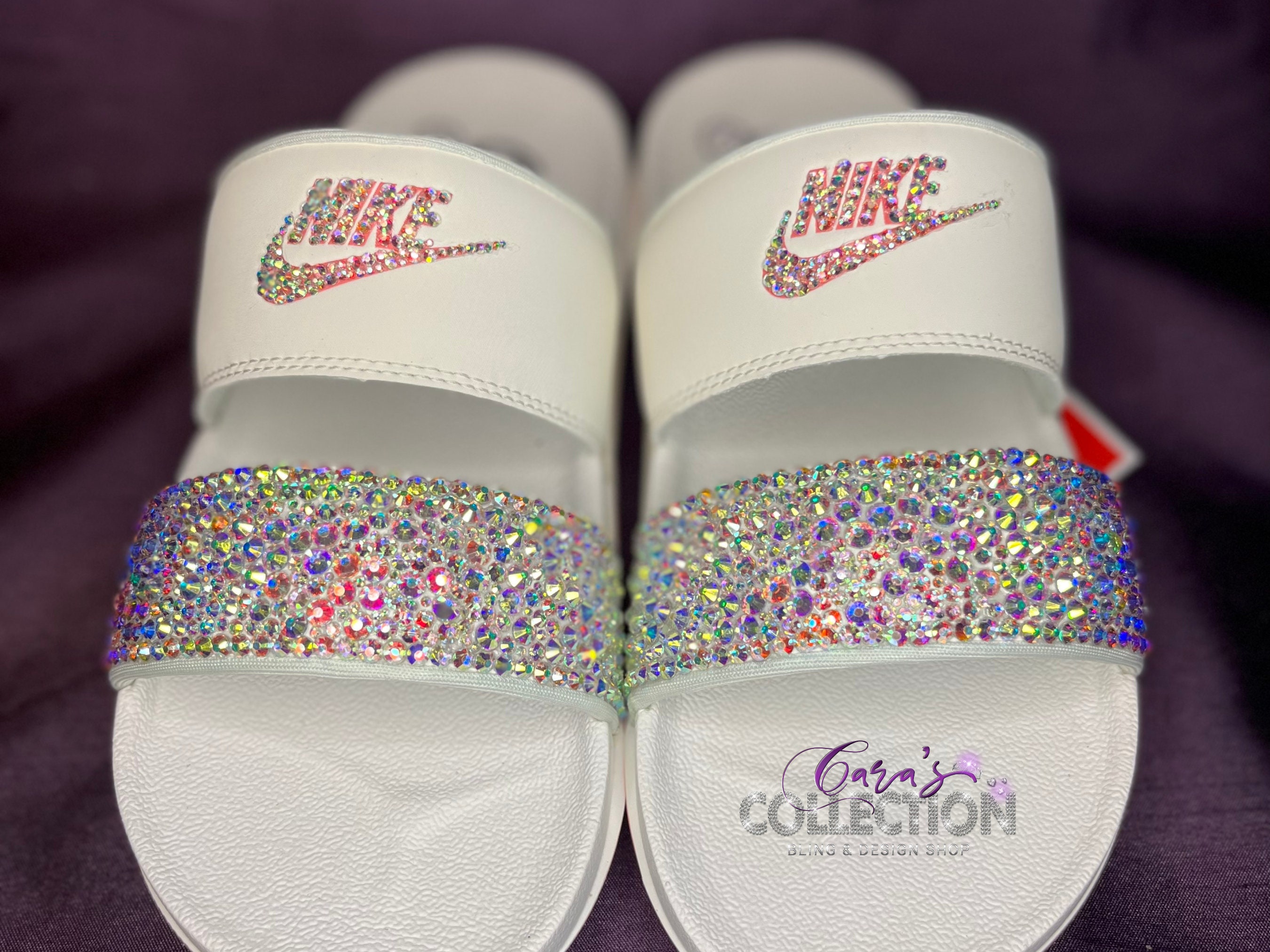 Custom Bling Women's off Court Duo Slide Sandal - Etsy