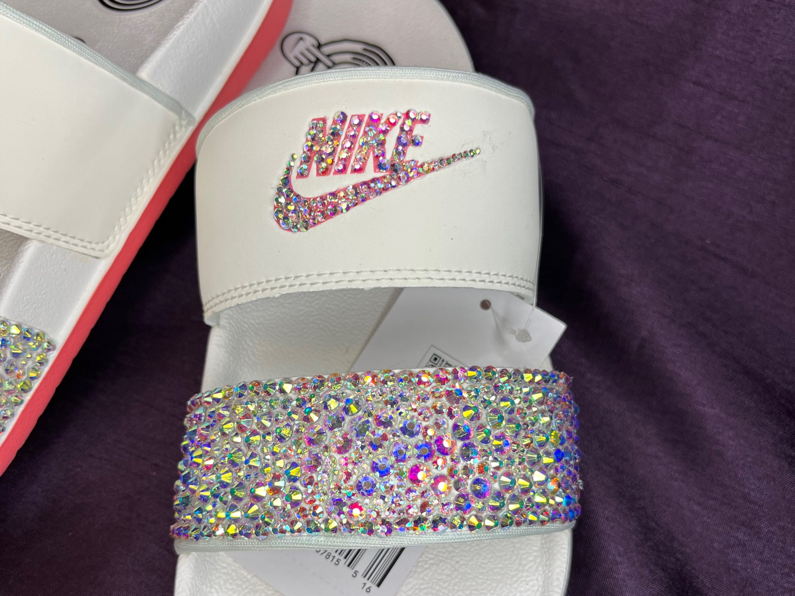 Custom Bling Women's off Court Duo Slide Sandal - Etsy
