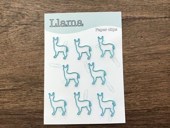 Llama Paper Clips Llama Shaped Shaped Paper Clips Unique - Etsy
