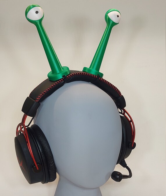 Clip on Alien Eyes for Headphones Green Alien Ears Twitch - Etsy