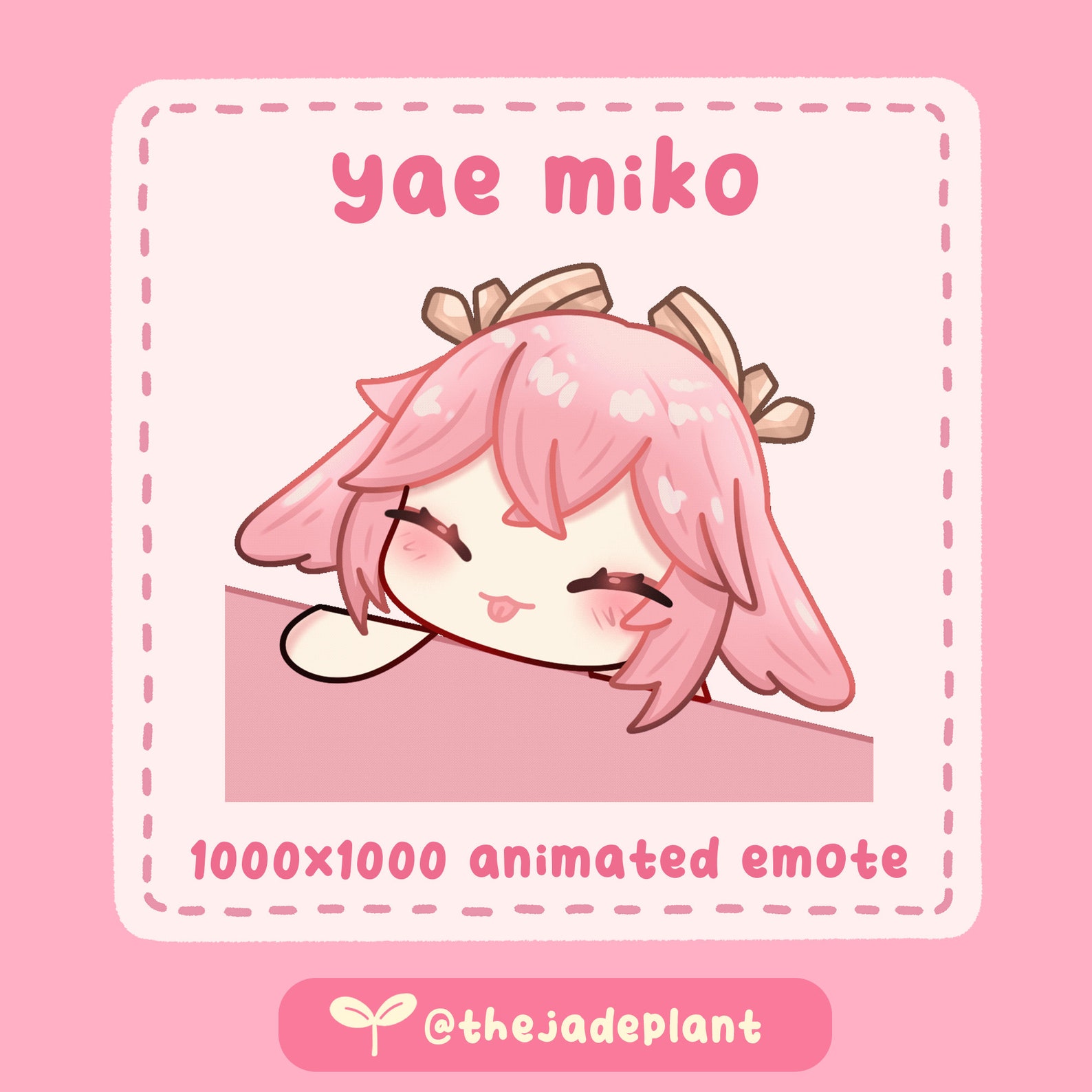 Animated Yae Miko Bongo Emote Twitch Stream Chat Emote and Discord ... Animated Yae Miko Bongo Emote Twitch Stream Chat Emote and Discord ...