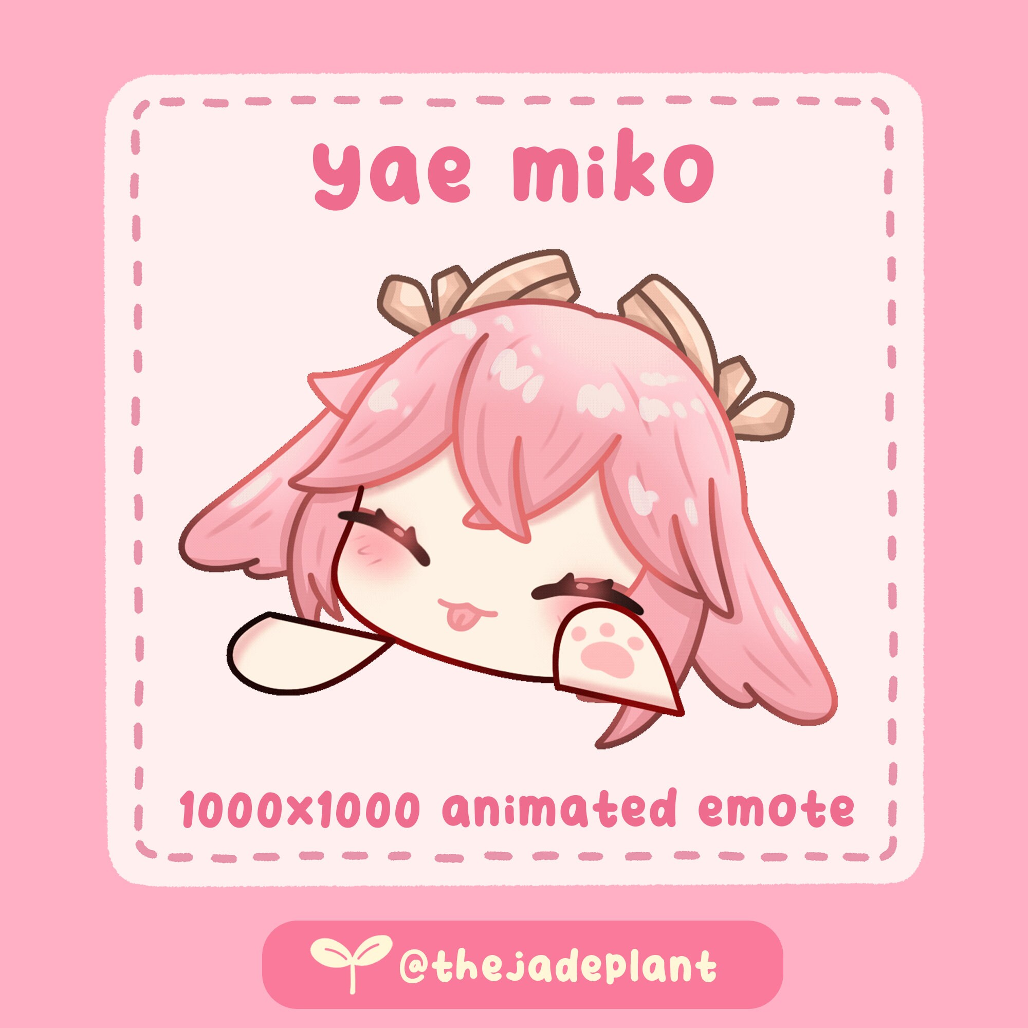 Animated Yae Miko Bongo Emote Twitch Stream Chat Emote and Discord ... Animated Yae Miko Bongo Emote Twitch Stream Chat Emote and Discord ...