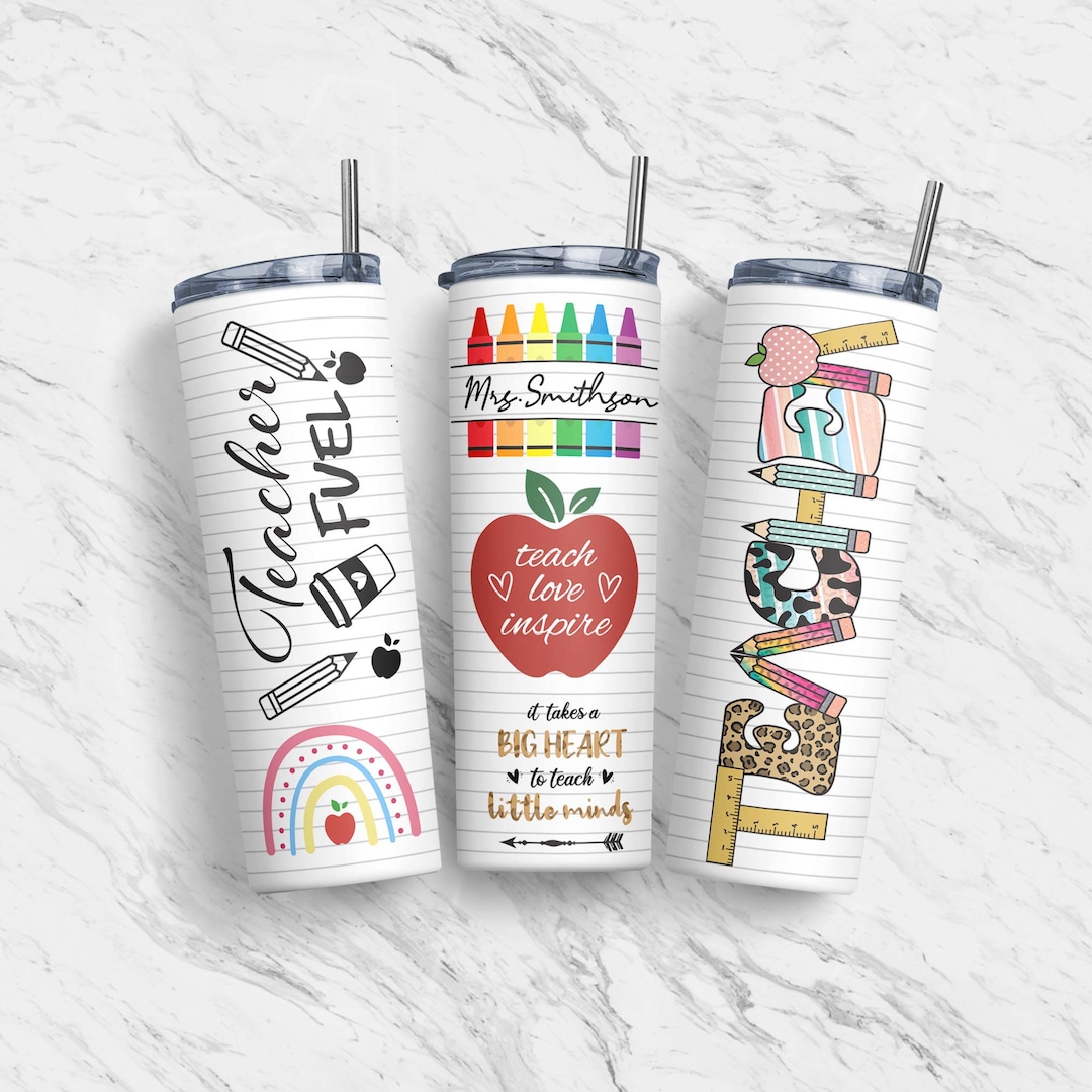 Teacher 20oz Tumbler Skinny, Sublimation Design Template, Teacher Life ...