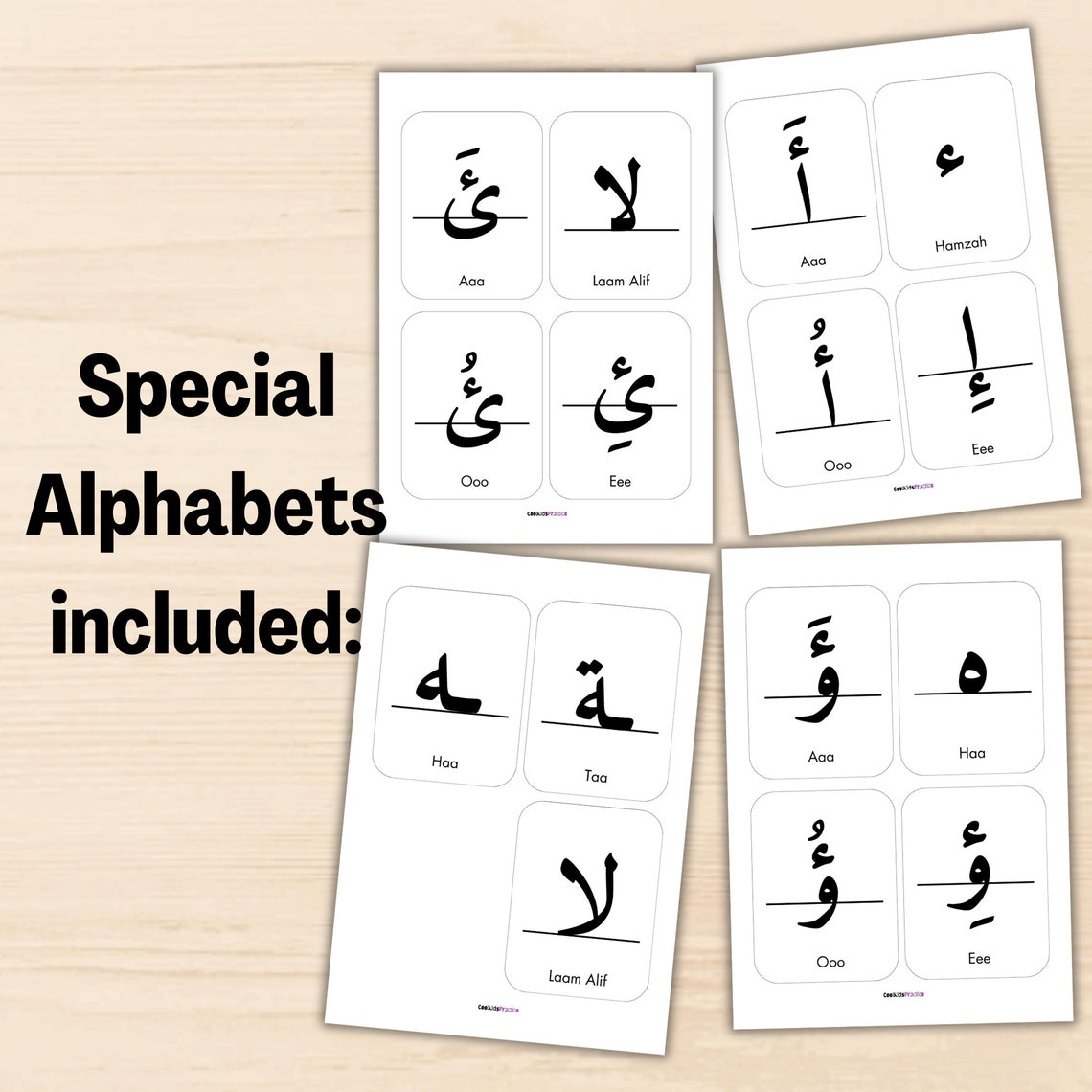 Arabic Flashcards Vowels Letters Alphabets Printable - Etsy