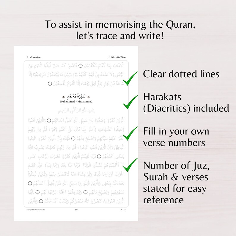 Full Quran Tracing Worksheets Writing Complete All Juz Plain Background ...