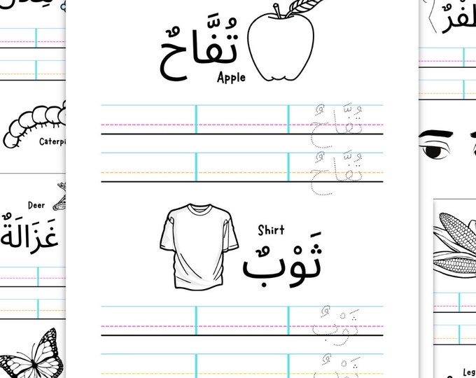 Arabic Worksheet Numbers 1-100 Printable Activity - Etsy Canada