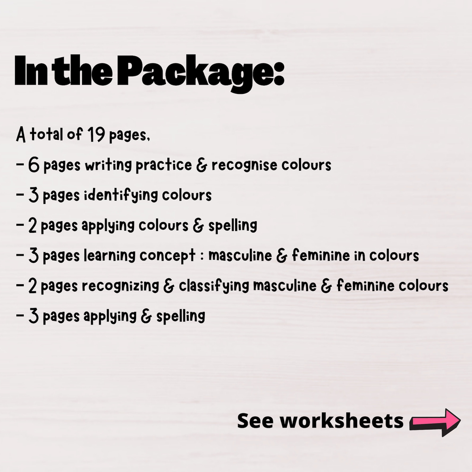 Arabic Worksheet Colours Printable Activity - Etsy