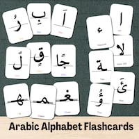 Arabic Alphabet Flash Cards for Kids – Colorful Arabic Letters Learning ...
