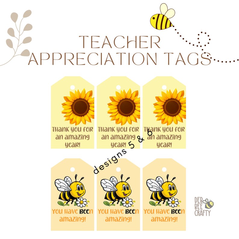 Teacher Appreciation Gift Tags Printable / Printable Gift Tags for ...