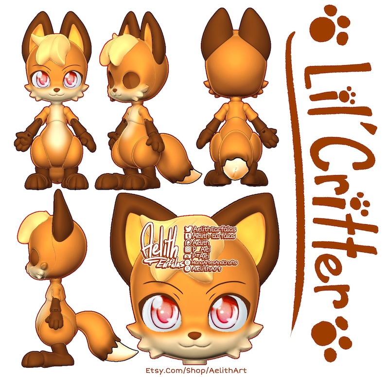 12-21-2022 Update: DIGITAL .STL lil Critter - Etsy