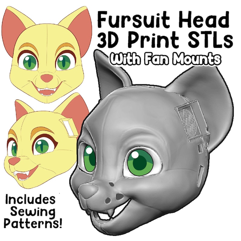 Protogen Fursuit Head - Etsy