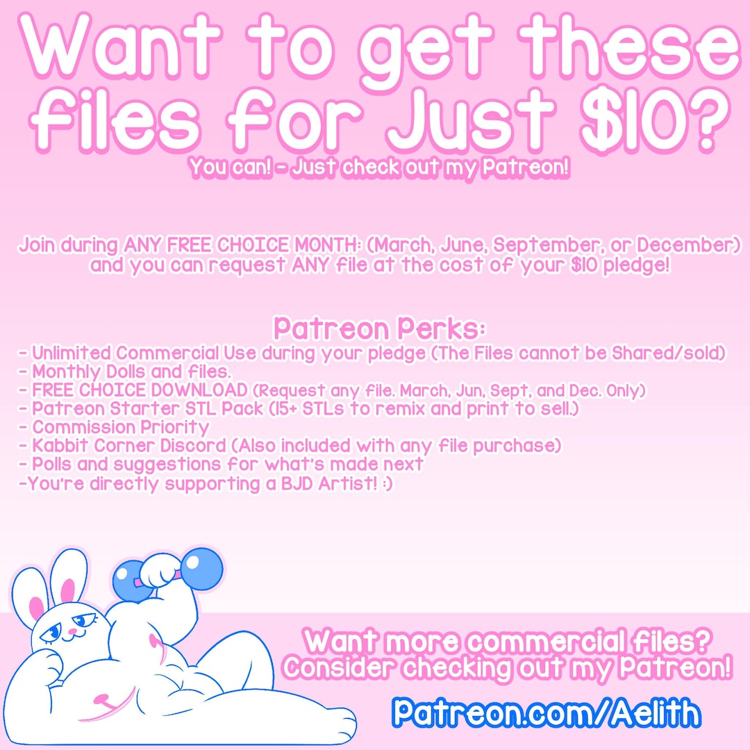 READ DESCRIPTION - Patreon Kabbit Perks - Etsy