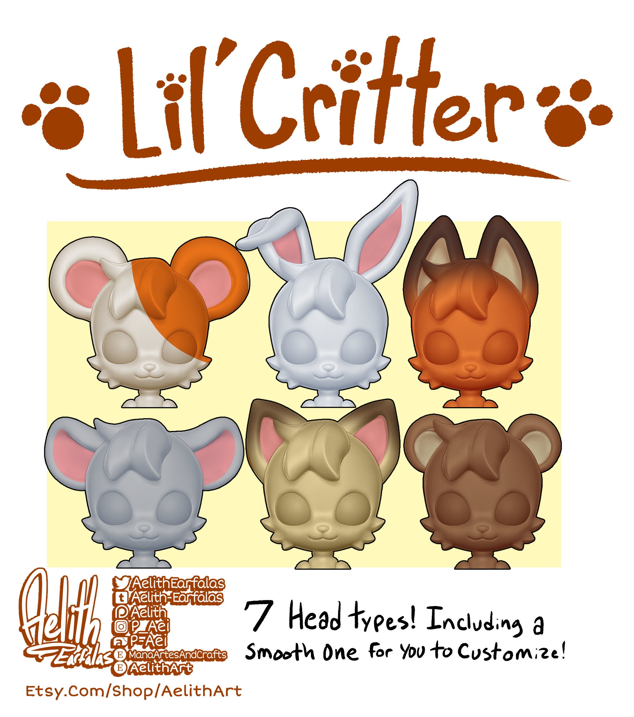 12-21-2022 Update: DIGITAL .STL lil Critter - Etsy