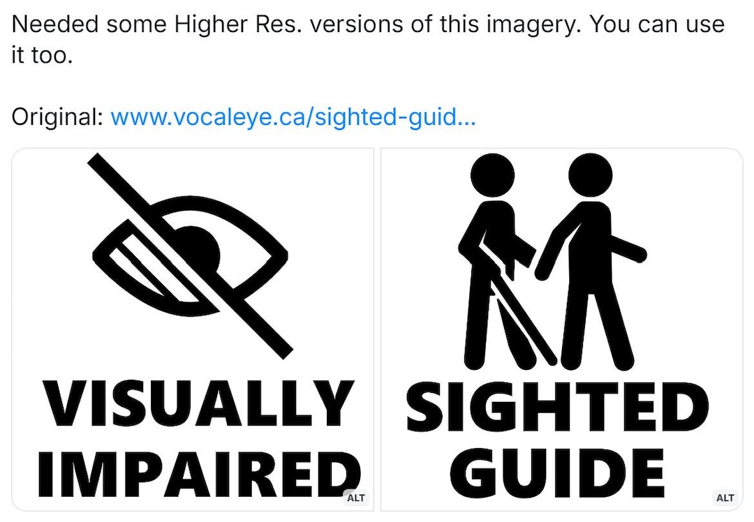 FREE to Use Art - Visually Impaired / Sighted Guide | .PNG and .SVG ...