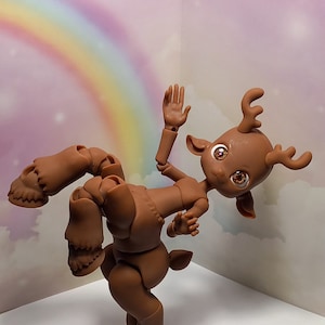 Rudy Kabbit BJD STL: 3D Printed Ball Jointed Doll - 28cm (digital File ...