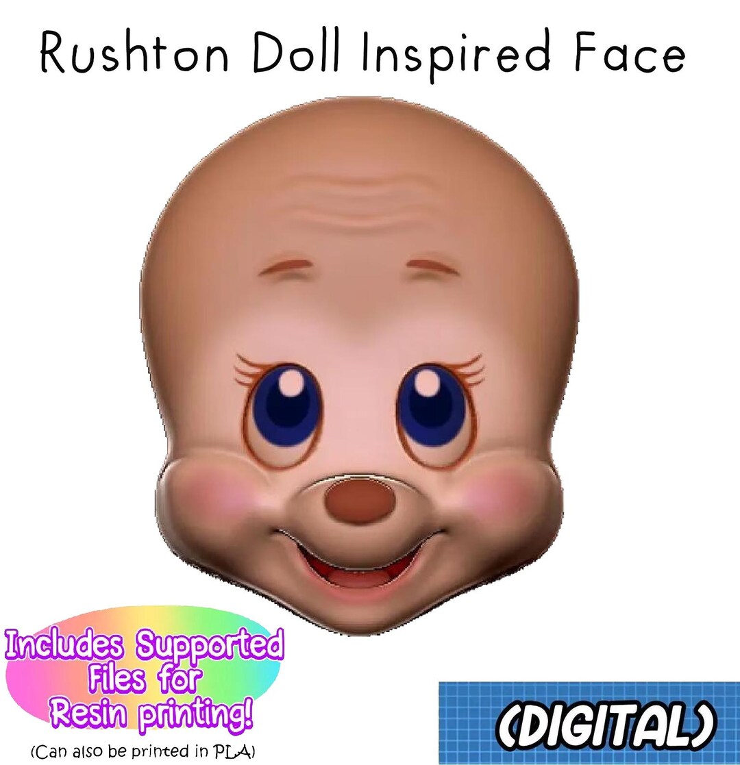 Rushton Doll Seymour Sea Monster Art Doll Face STL 3D Printable Art ...