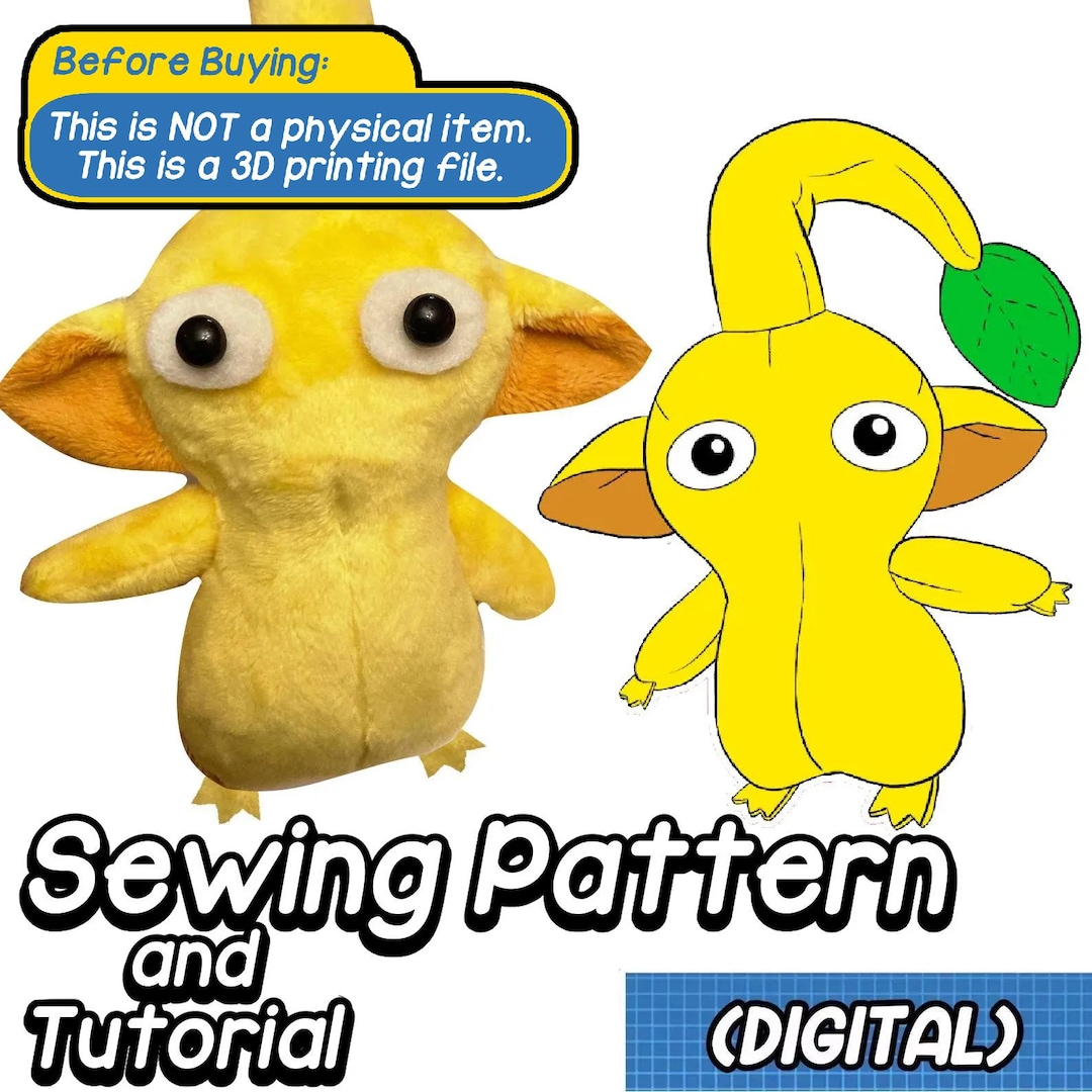 Plush Pattern: Lil Leaf Lad Pikmin Handmade Plush Toy Pattern With ...