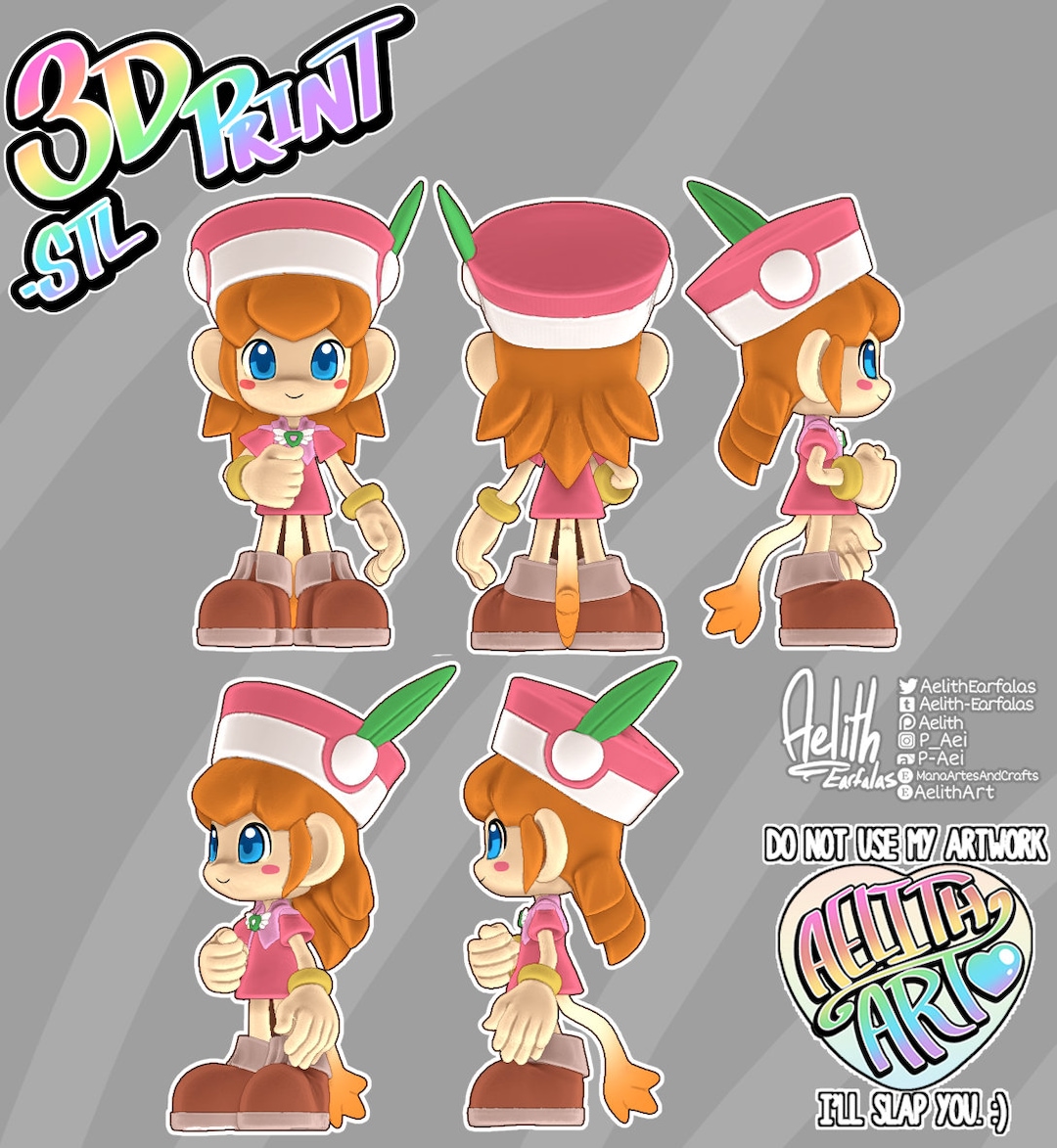 DIGITAL STL 3DPRINT File -priestess Lolo | Klonoa 2 | Digital STL ...
