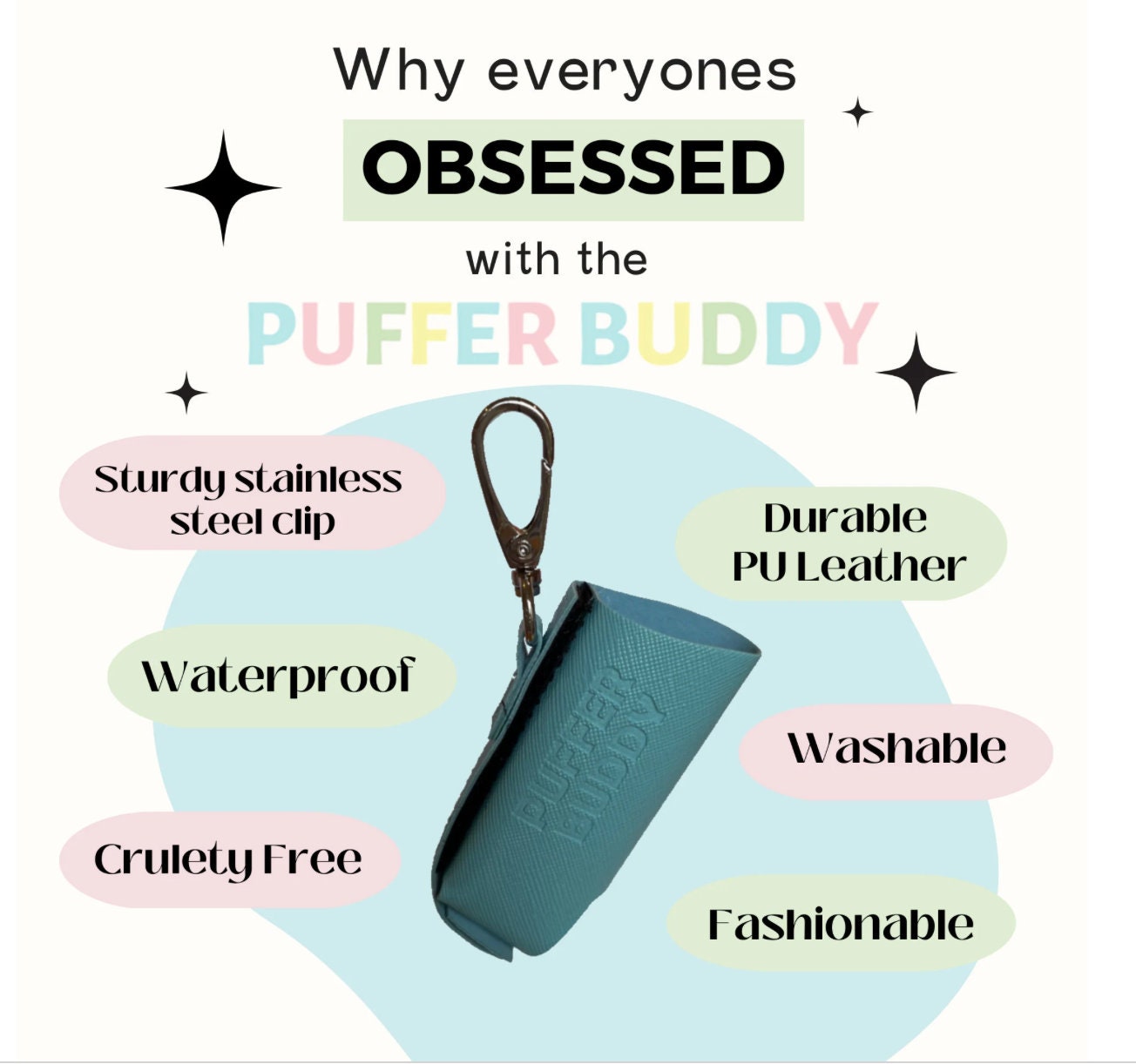 Solid Colour, Red, Inhaler Holder, Inhaler Case, Inhaler Keychain ...