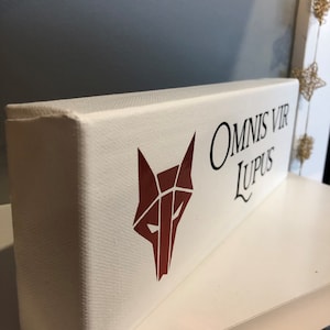 Omnis Vir Lupus Everyone a Wolf Pierce Brown Red Rising Howler for Life ...