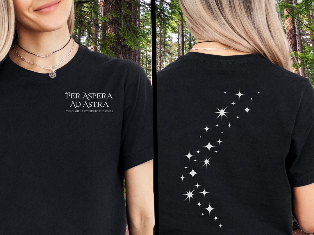 Per Aspera Ad Astra T-shirt, Latin Quote, Unisex T-shirt, Red Rising T ...