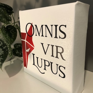 Omnis Vir Lupus Everyone a Wolf Pierce Brown Red Rising Howler for Life ...