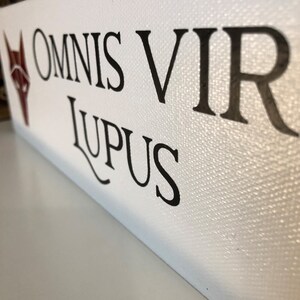 Omnis Vir Lupus Everyone a Wolf Pierce Brown Red Rising Howler for Life ...