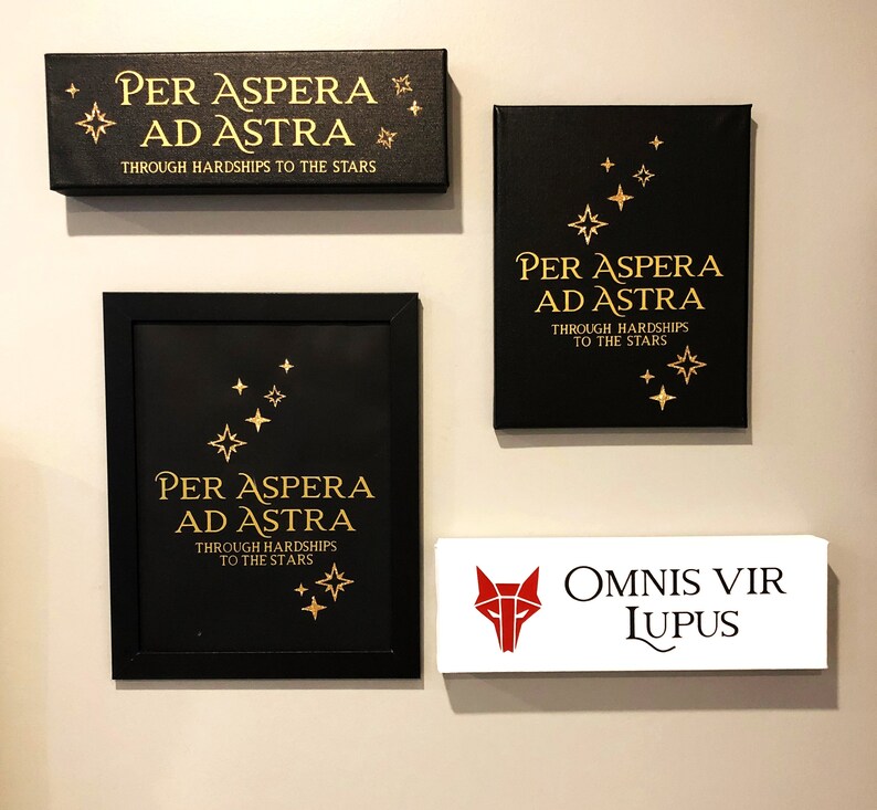 Per Aspera Ad Astra Through Hardships to the Stars Pierce Brown Red Rising Latin Motto ...