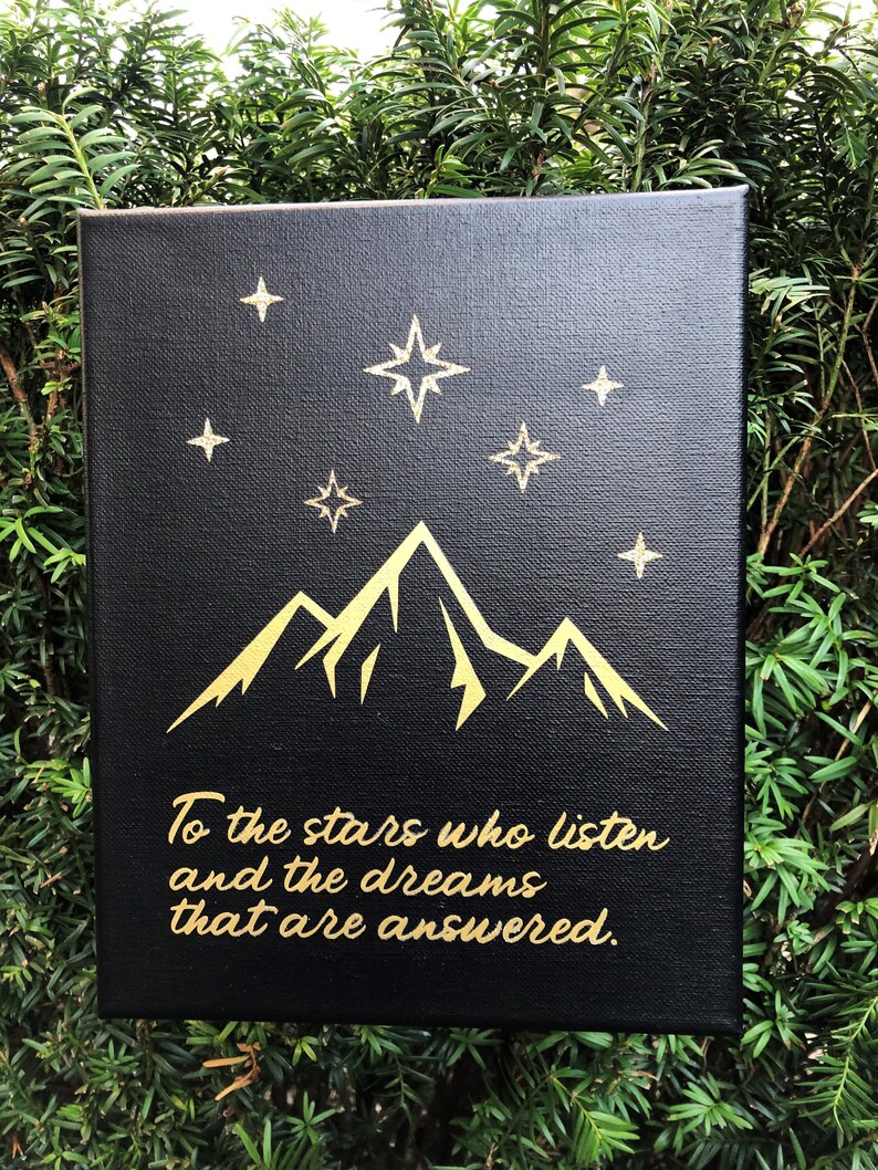 To the Stars Who Listen ACOTAR ACOTAR Art Print Sarah J - Etsy