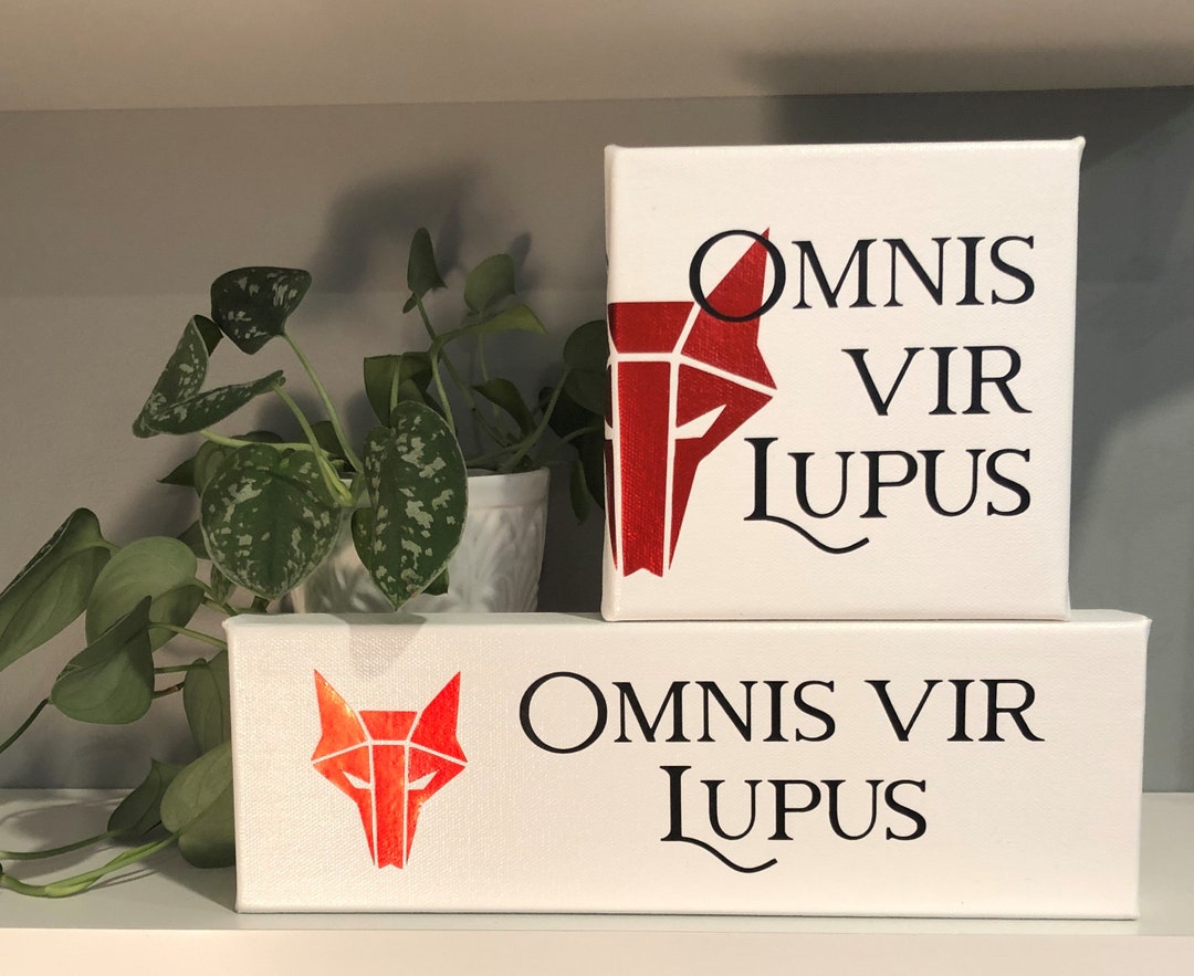 Omnis Vir Lupus Everyone a Wolf Pierce Brown Red Rising Howler for Life ...