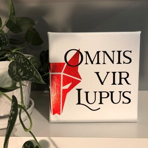 Omnis Vir Lupus Everyone a Wolf Pierce Brown Red Rising Howler for Life ...