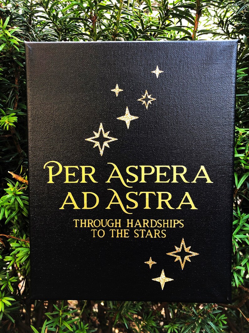 Per Aspera Ad Astra Through Hardships to the Stars Pierce Brown Red Rising Latin Motto ...