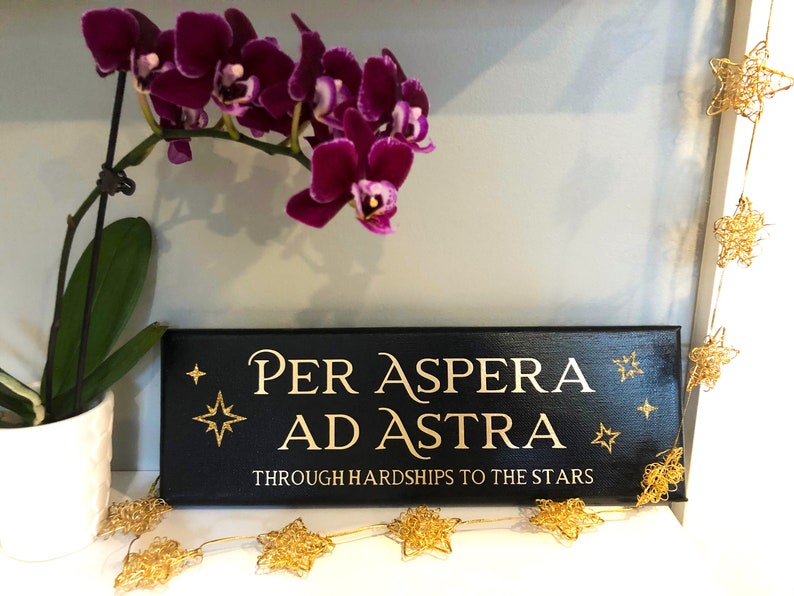 Per Aspera Ad Astra Through Hardships to the Stars Pierce Brown Red Rising Latin Motto ...