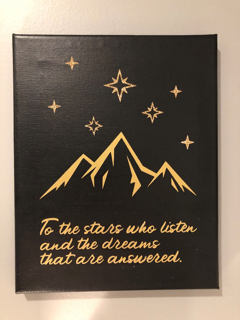 To the Stars Who Listen ACOTAR ACOTAR Art Print Sarah J - Etsy