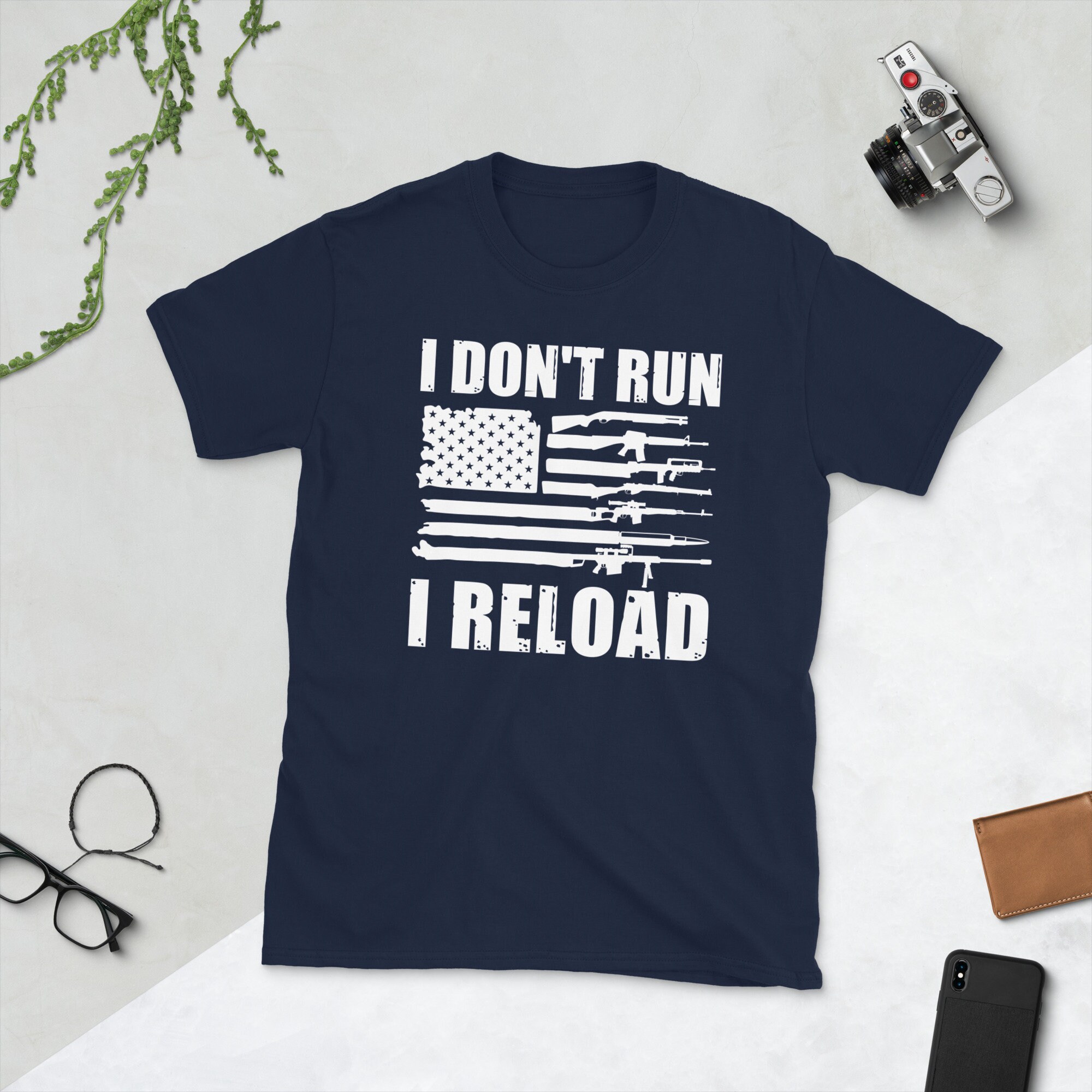 Funny Gun Shirt I Dont Run I Reload Gun Owners US American - Etsy