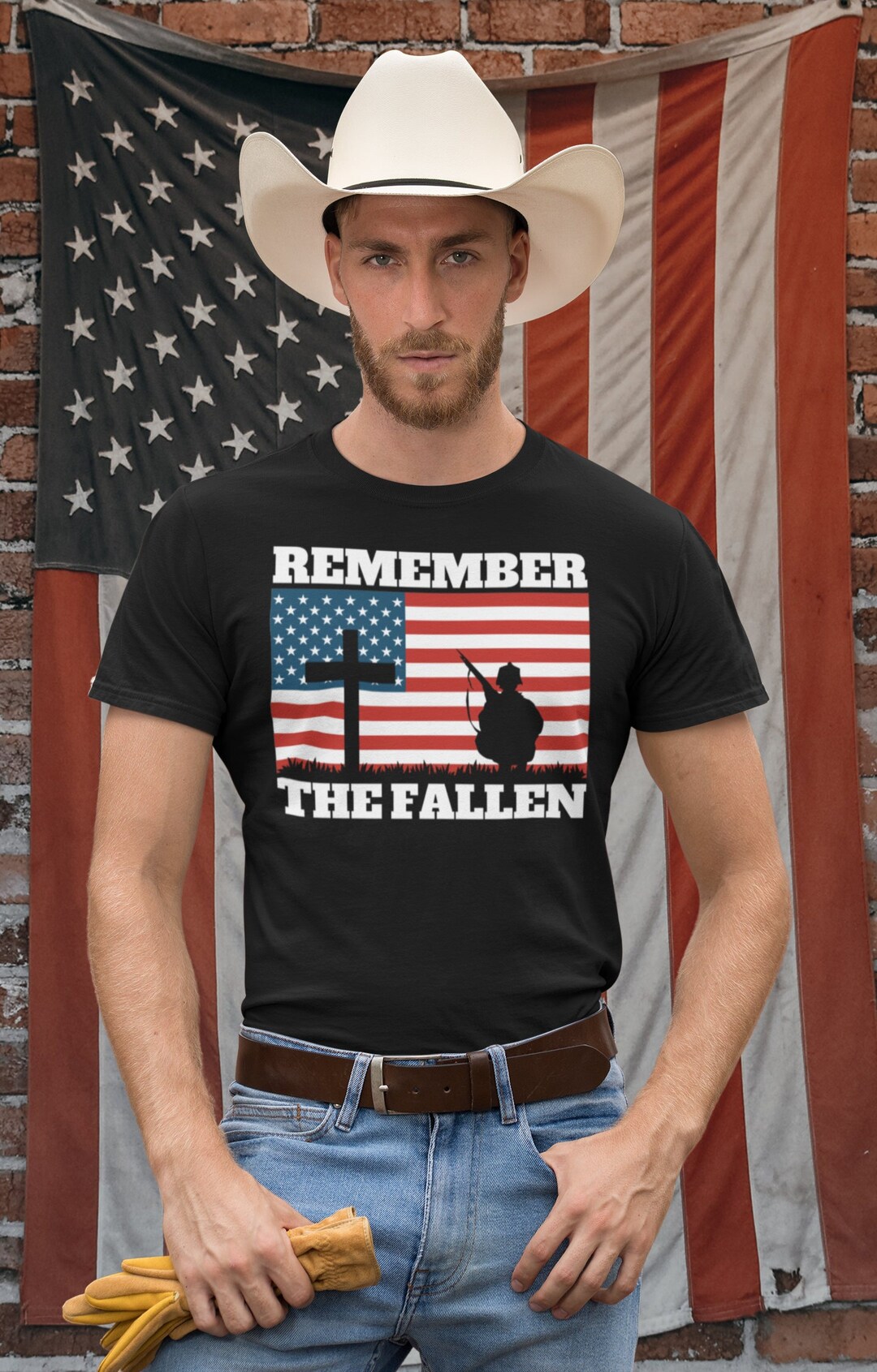 Remember the Fallen Shirt, Memorial Day US Flag Shirt, Fallen Soldier ...