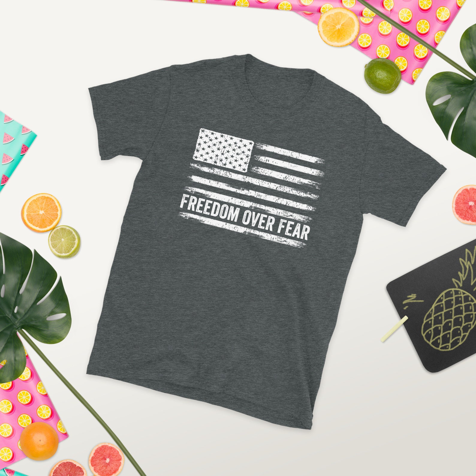 Freedom Over Fear Shirt, Conservative Freedom T Shirt, Patriotic Gifts ...
