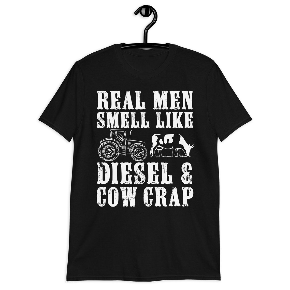 Real Men Smell Like Diesel and Cow Crap, Funny Cow Shirt, Tractor ...
