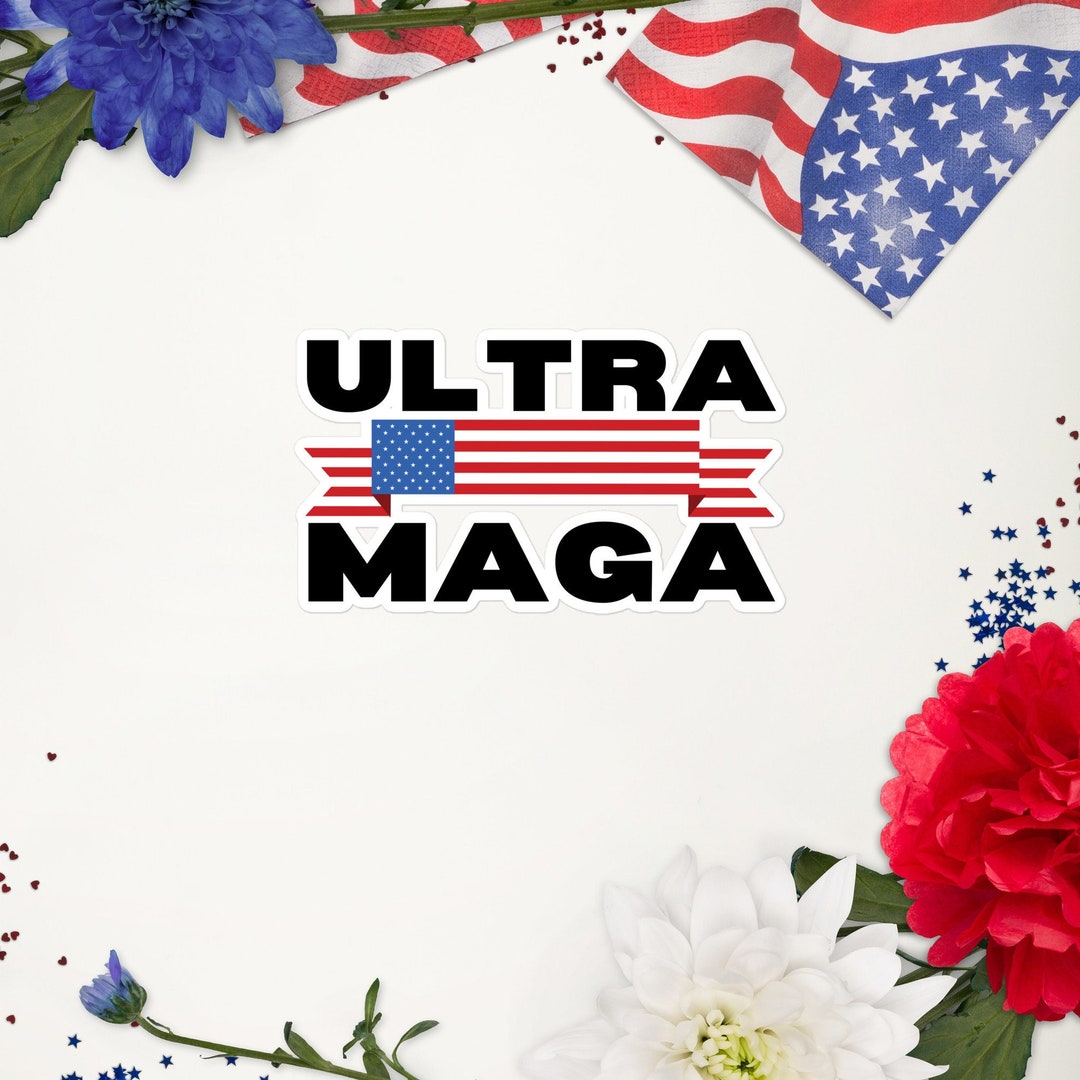 Ultra MAGA Sticker, Patriotic Gifts, Republican Stickers, Conservative ...