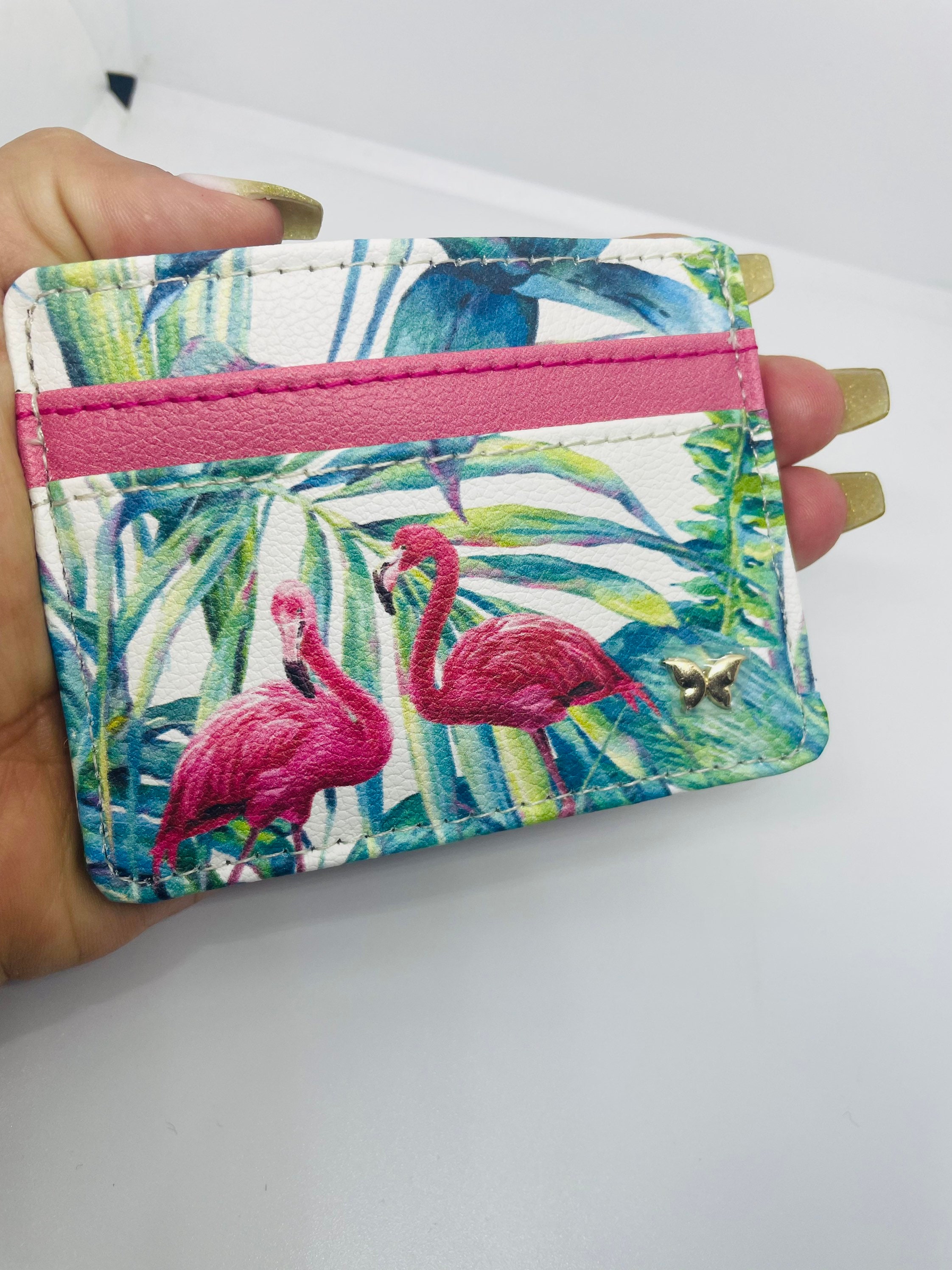 Flamingo Slim Wallet, Flamingo Lover Cards Wallet, Woman Wallet ...